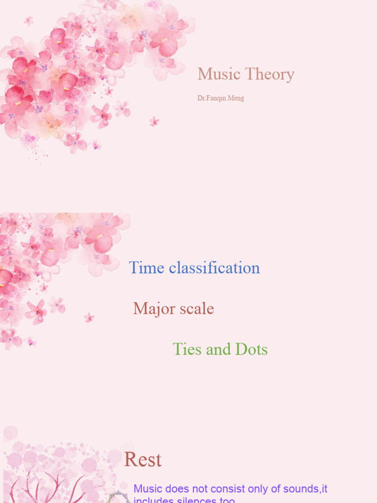 Music Theory 4 | PDF | Scale (Music) | Musicology