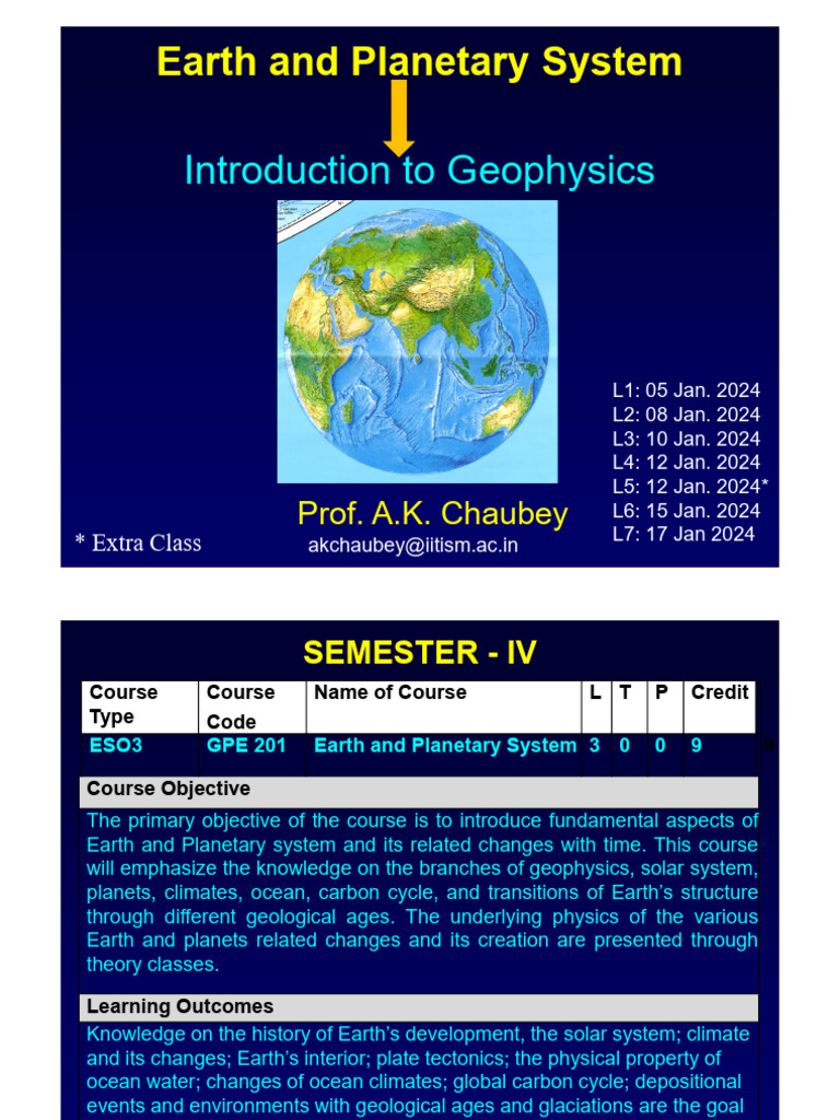 Lecture 1 7 | PDF | Geophysics | Earth Sciences
