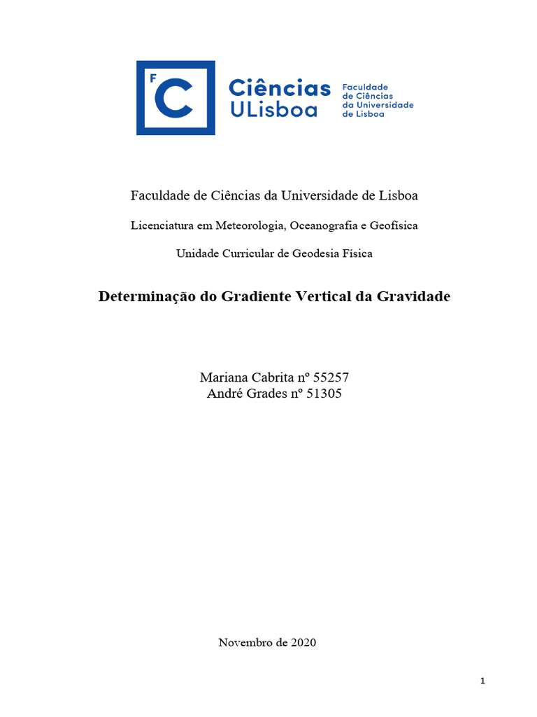 Relatorio Trabalho1 Geodesia | PDF