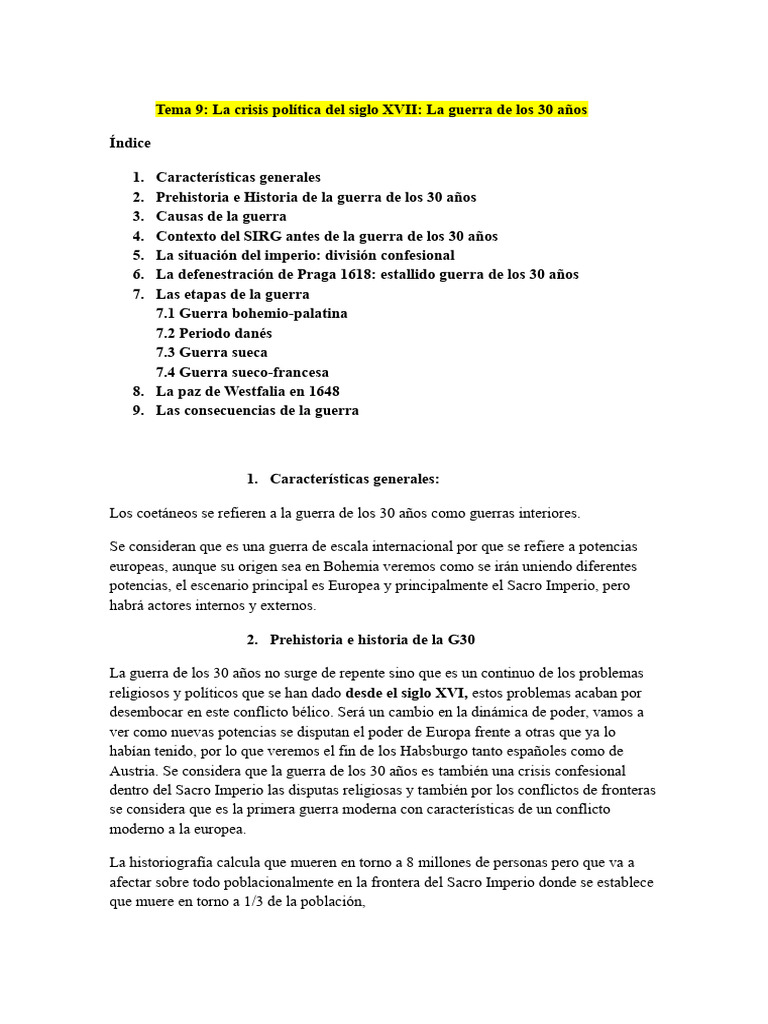 Wuolah Free Tema 9 Gulag Free | PDF | Santo Imperio Romano | Guerras europeas de religión