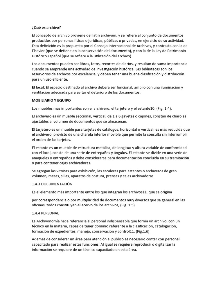 Guía Completa sobre Archivos y Documentación | PDF | Archivo de ...