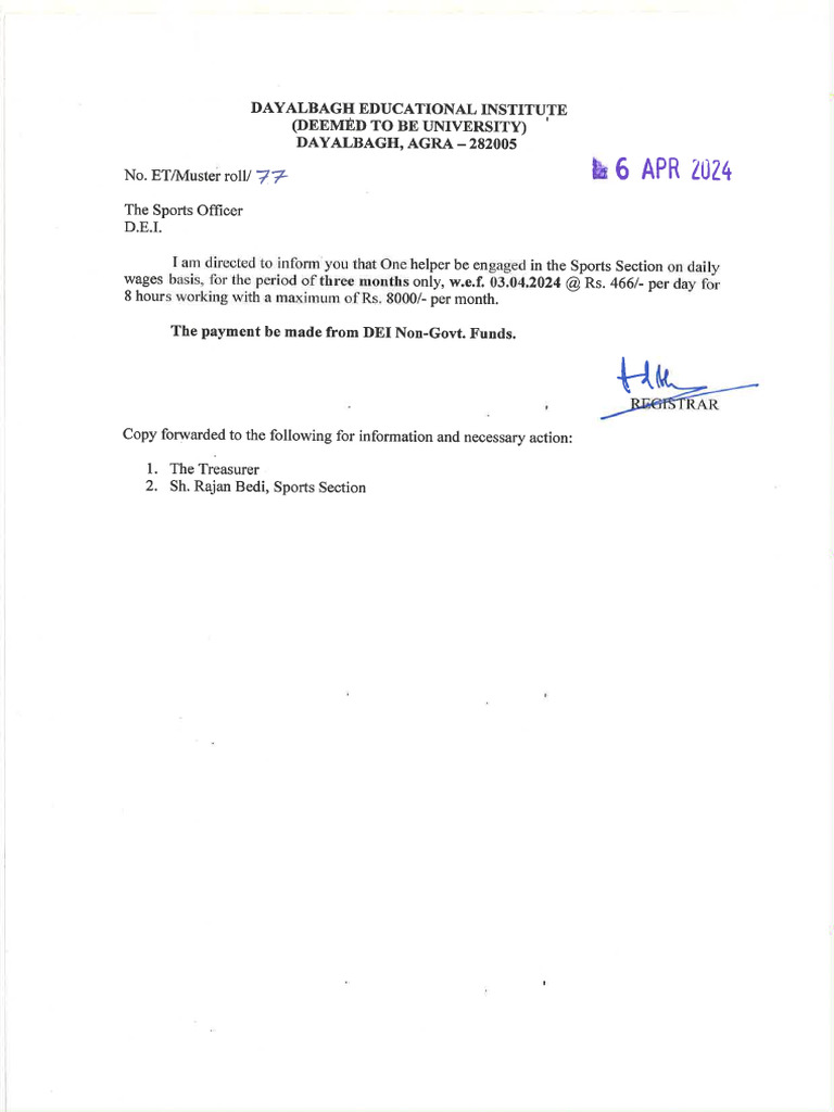 Sports Officer | PDF