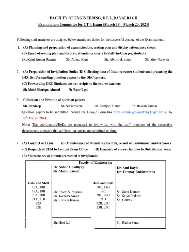 Updated - CT1 Exam Commitee - 18-23march 2024 | PDF