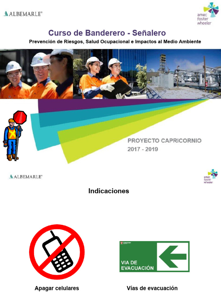 Banderero - Señalero Proyecto Capricornio | PDF | Seguridad y salud ...