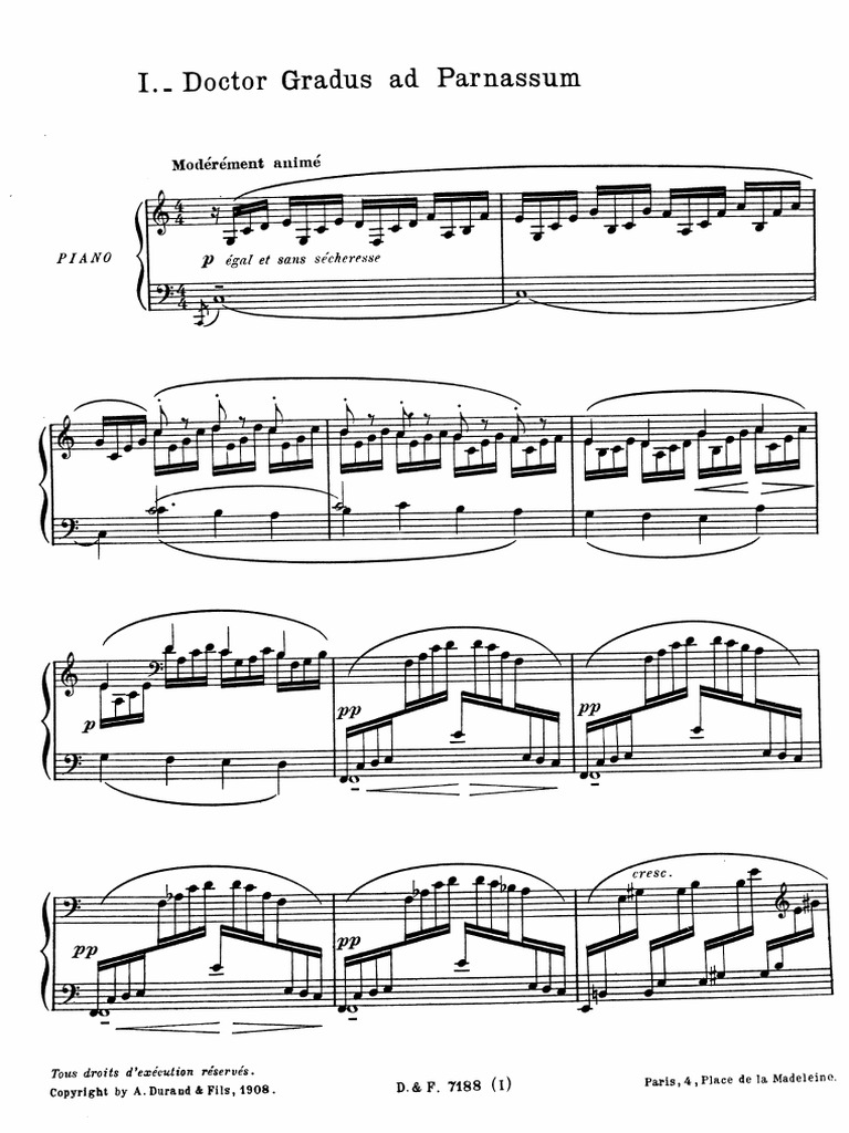 68. Debussy Children's Corner Doctor Gradus Ad Parnassum 老頑固 | PDF