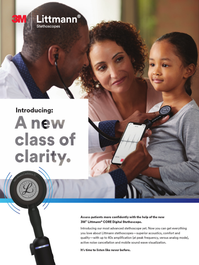 3m-littmann-core-digital-stethoscope | PDF | Electronics | Sound