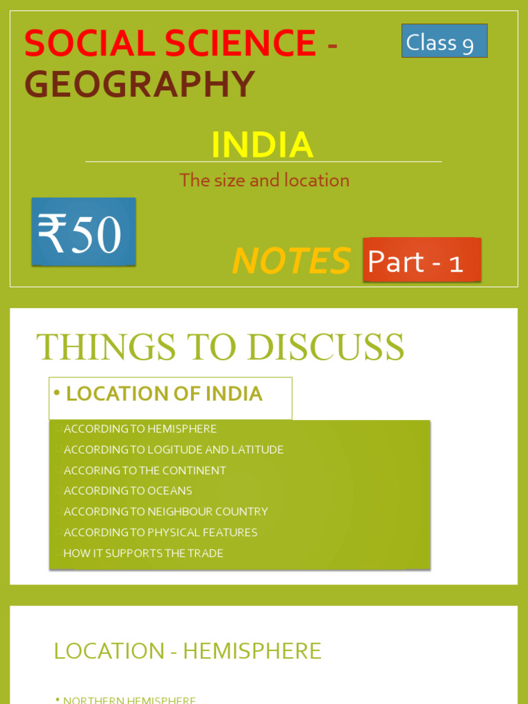 Location and Geography of India | PDF | Asia | Indian Ocean