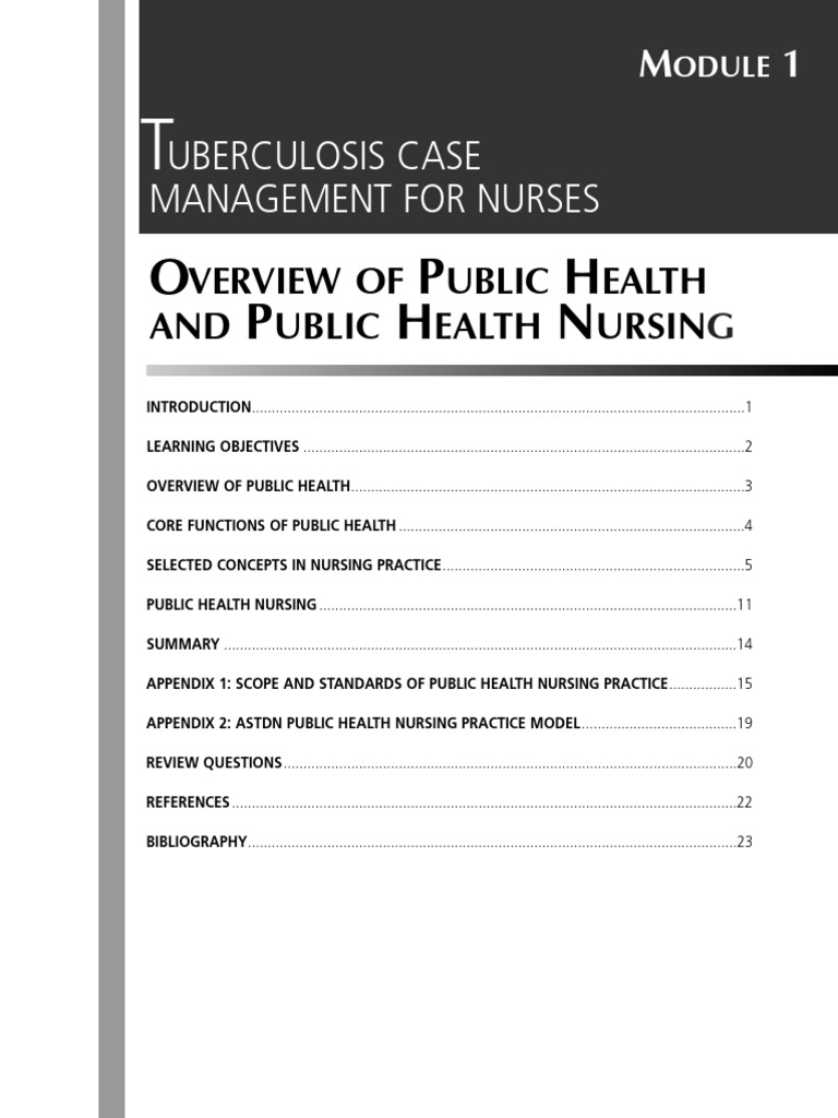 Nursing Module 1 | PDF | Nursing | Public Health