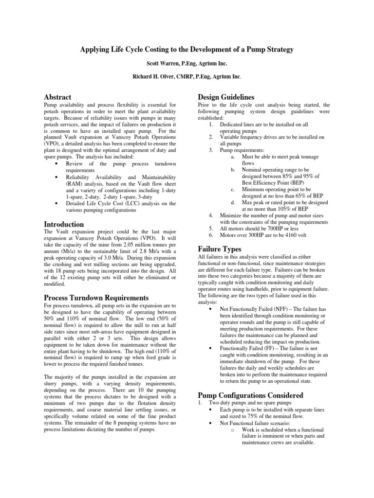 Applying - Life - Cycle - Costing - To - The - Development - of - A ...