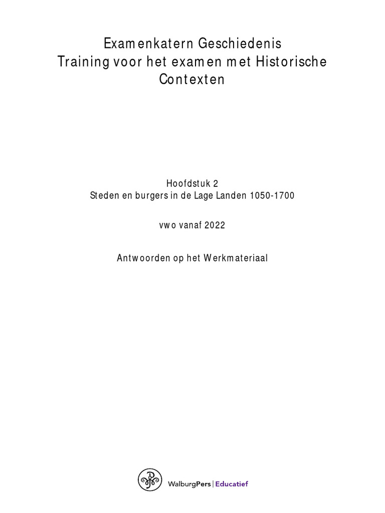 HC Lage Landen Antwoorden Werkmateriaal | PDF