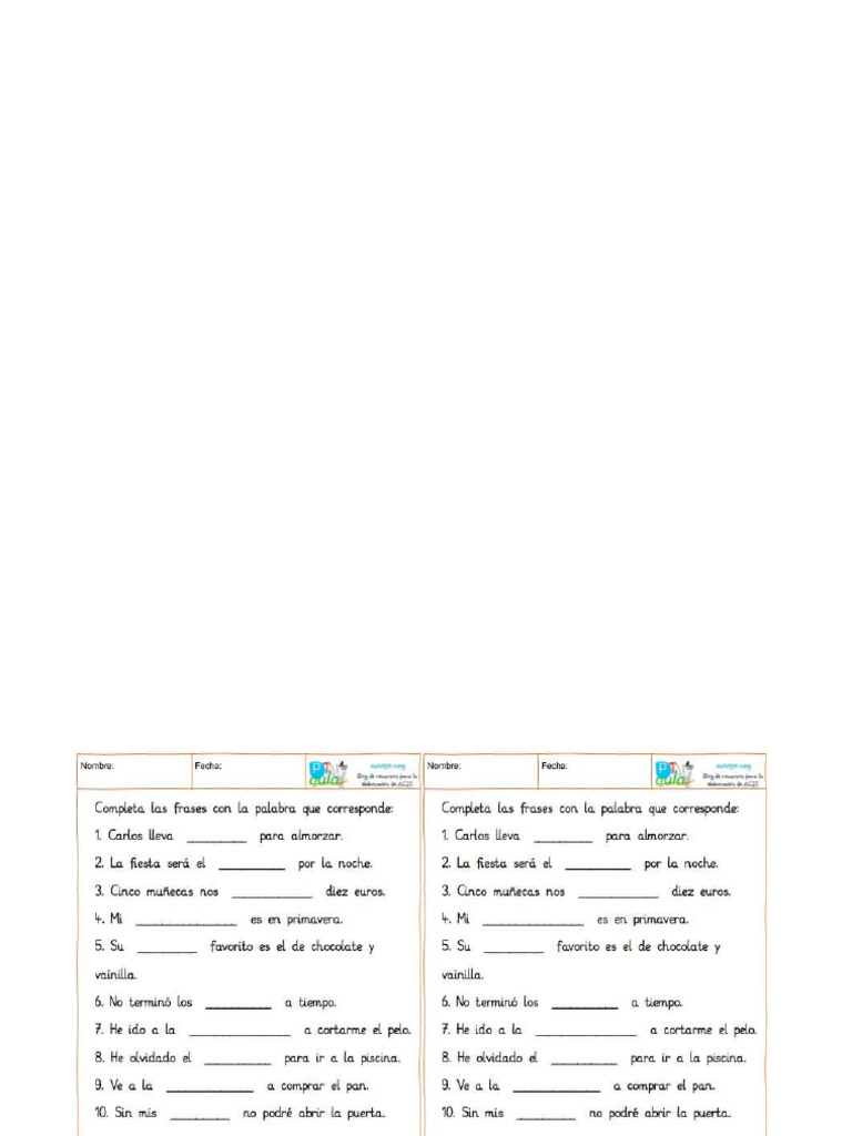 Completar Frases | PDF