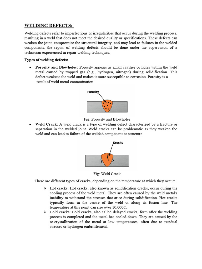 Welding Defects | PDF | Construction | Welding
