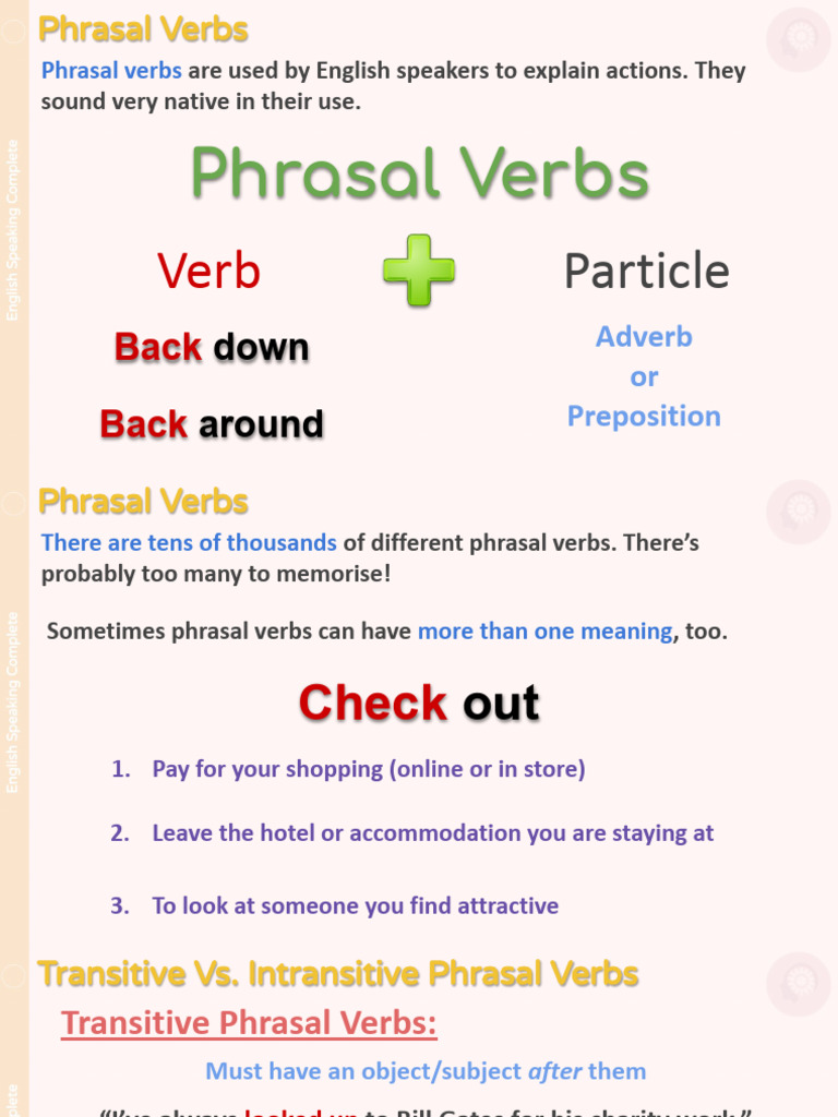 Phrasal Verbs Collocations | PDF | Verb | Adverb