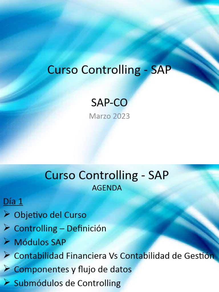 Curso Controlling - SAP-CO - Parte1 | PDF | Contabilidad | Costo