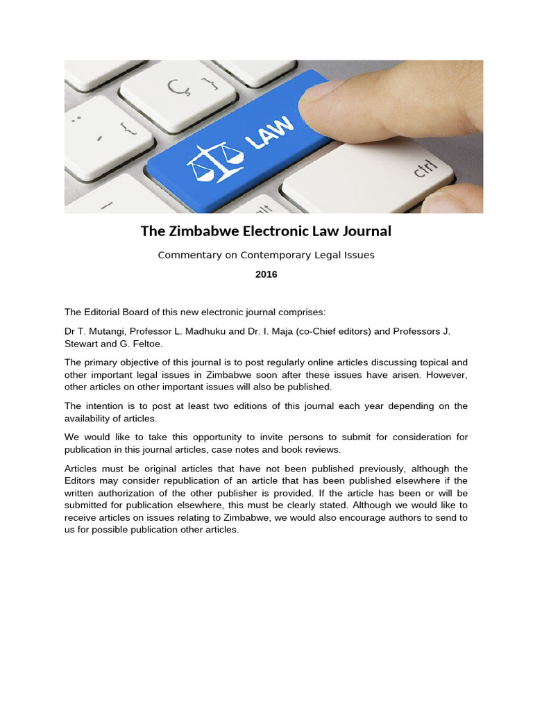 A Reflection on the Domestic Violence Act Chapter 516 and Harmful ...