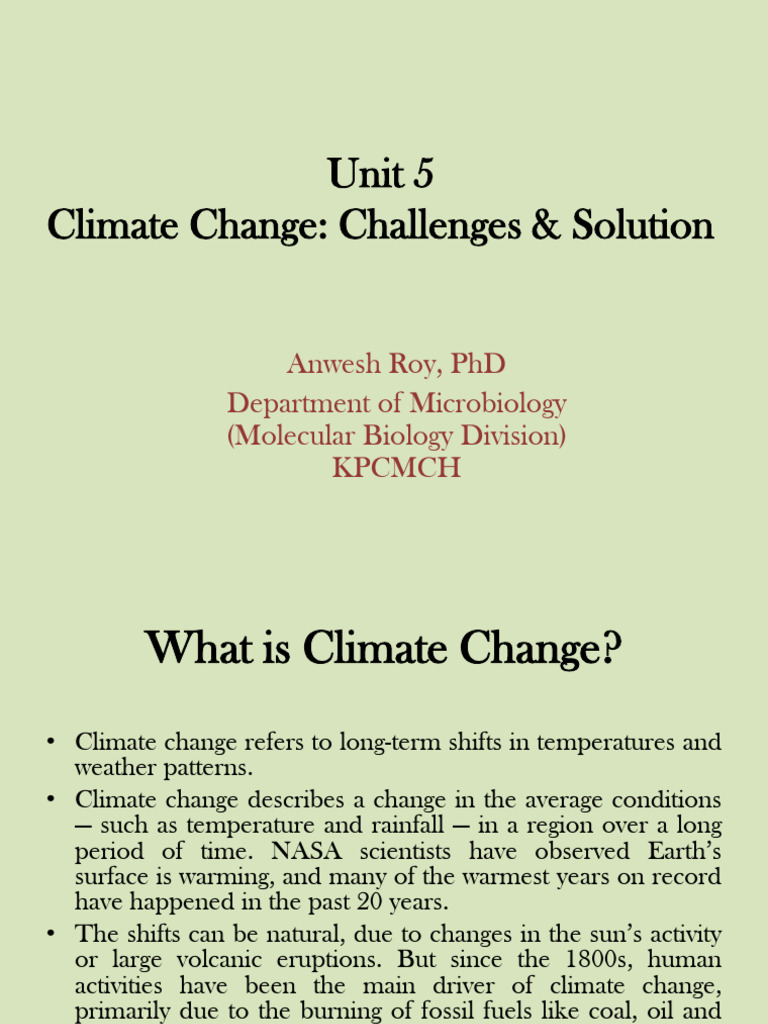 Climate Change | PDF | Climate Change | Greenhouse Gas