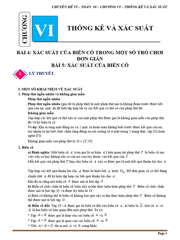 Extracted Pages From Chuyen de Mot So Yeu to Thong Ke Va Xac Suat Toan 10 Canh Dieu | PDF