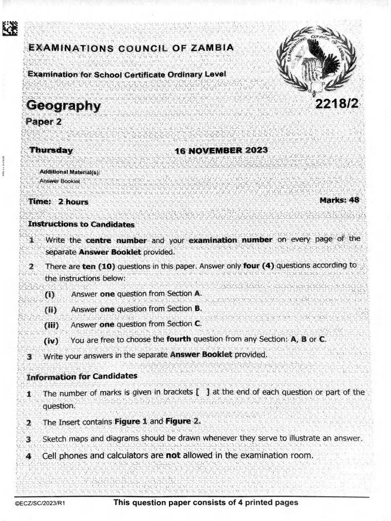 Pdfs - Geography P2 2023 G12 | PDF