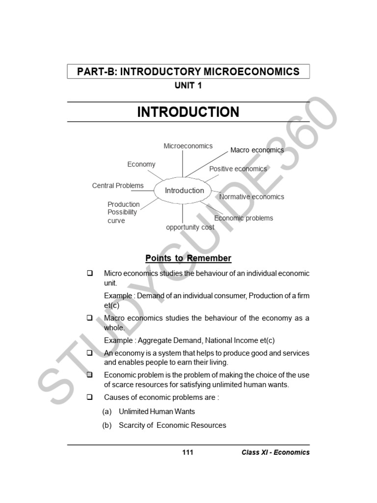 Class 11 Economics Notes Chapter 9 Studyguide360 | Download Free PDF ...
