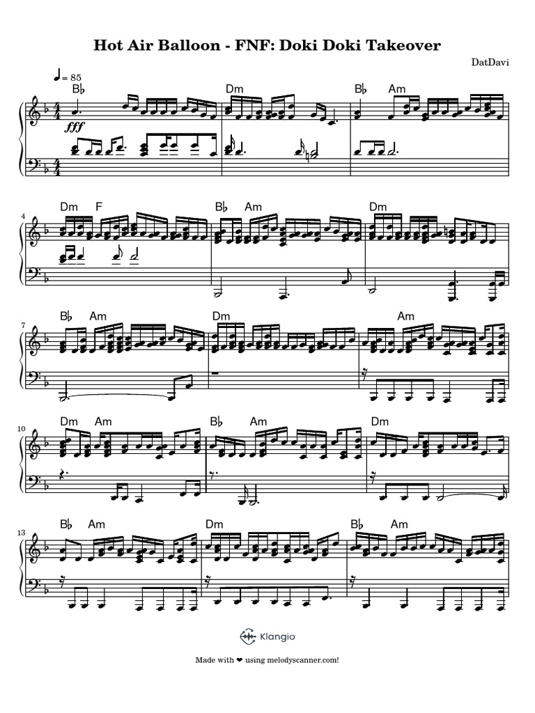 Hot Air Balloon - FNF - Doki Doki Takeover-4 | PDF