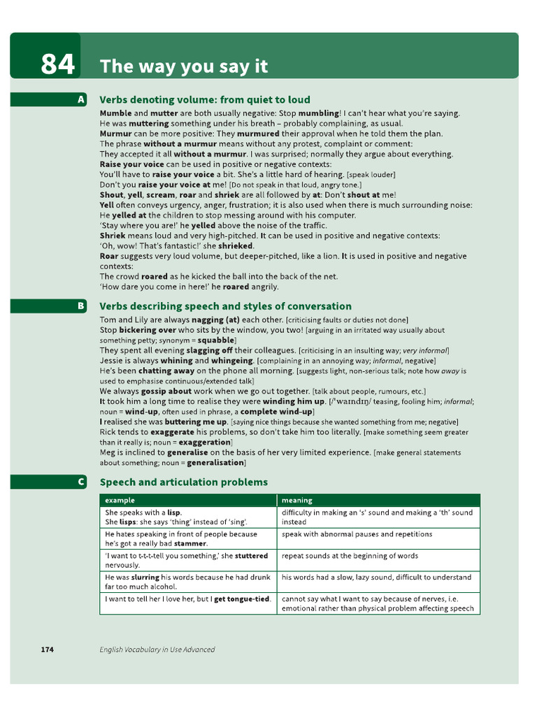 The Way You Say It | PDF