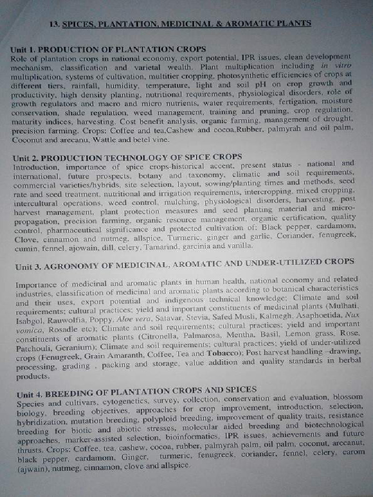 AgriLit - Spices, Plantation & Medicinal & Aromatic Plants | PDF
