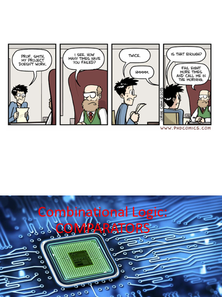 07 - Combinational Logic - Comparators | PDF | Electrical Circuits | Electronic Circuits