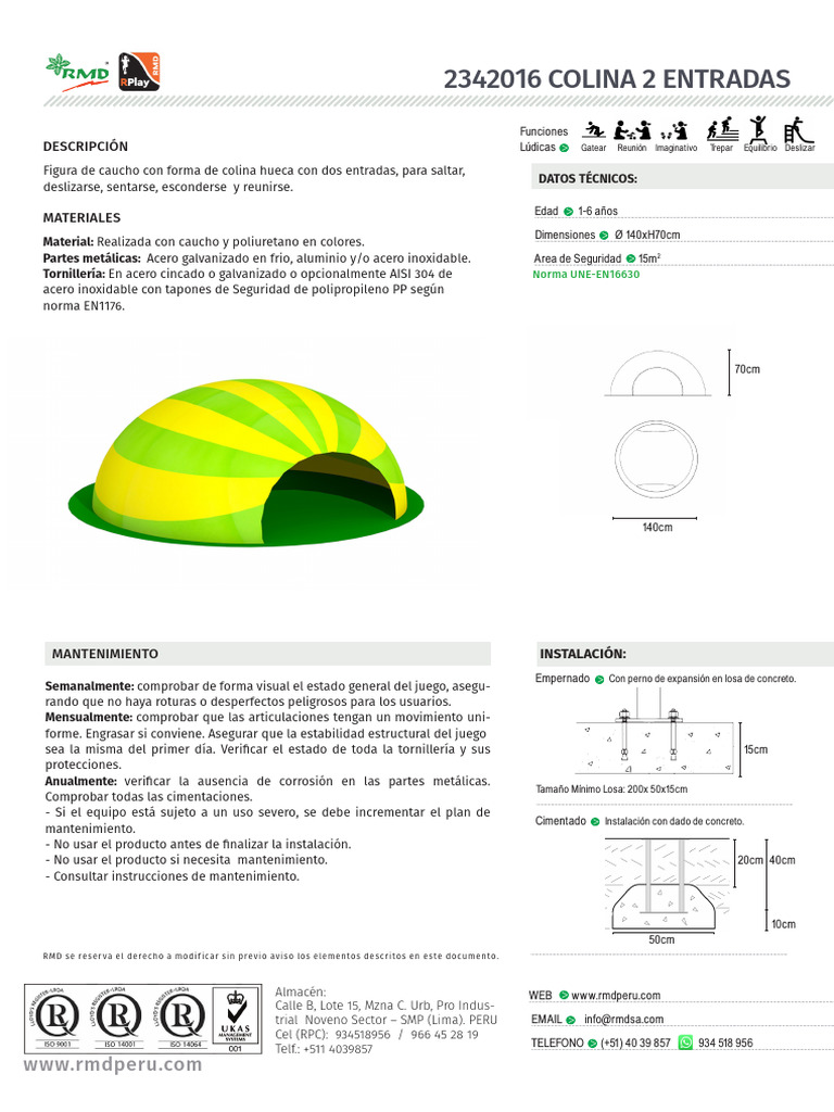Colina 2 Entradas | PDF | Tornillo | Materiales de construcción