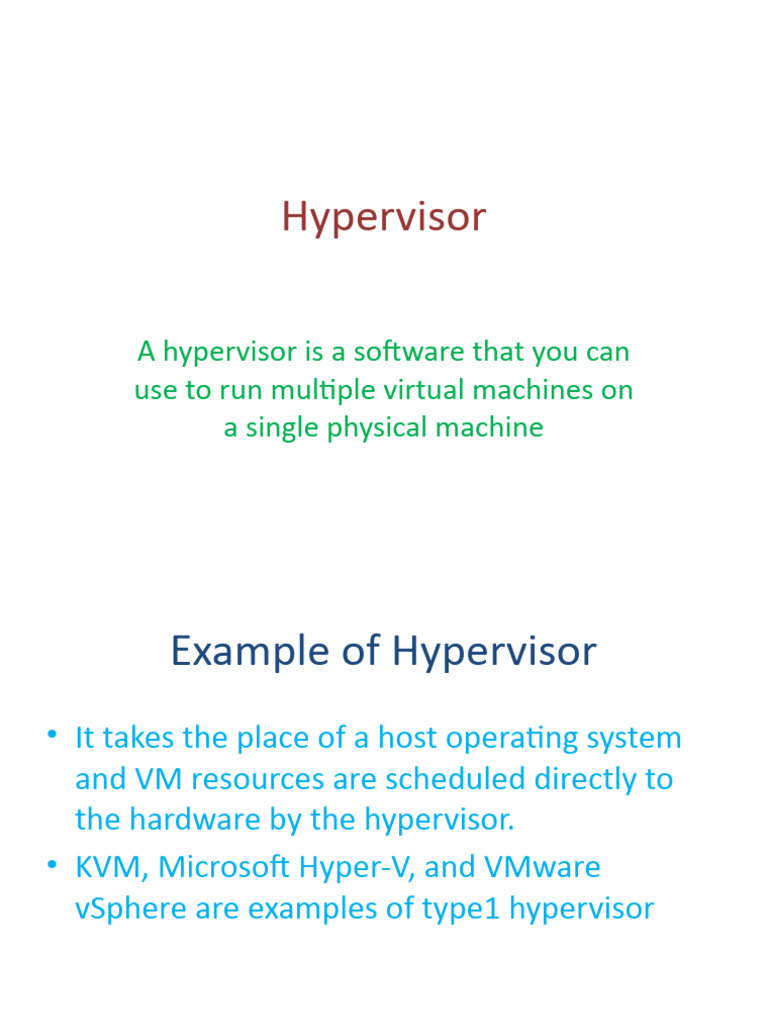 Hypervisor Lect #4 | PDF | Virtual Machine | Virtualization