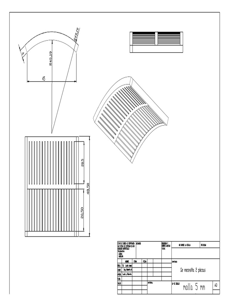 Malla de Molino 5 - 10 Mm-Model | PDF