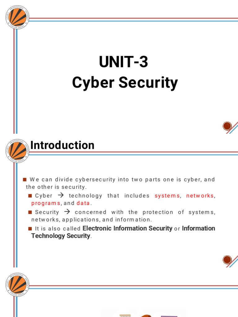 Unit3-CyberSecurity | PDF | Computer Virus | Security Technology