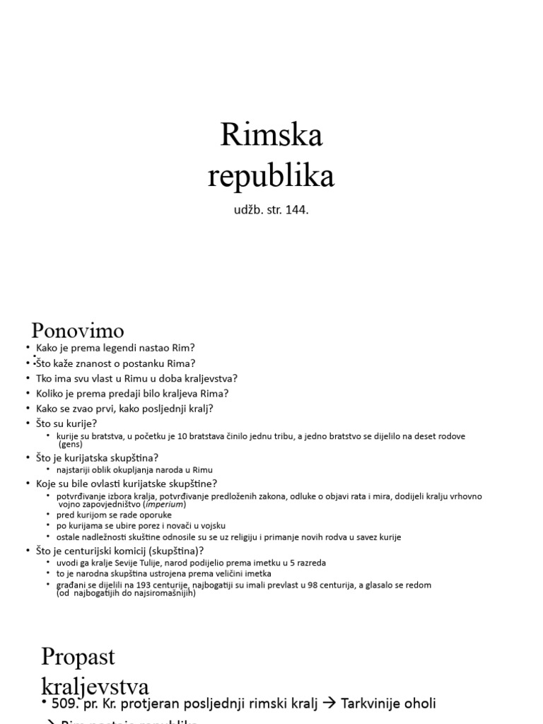Rimska Republika | PDF