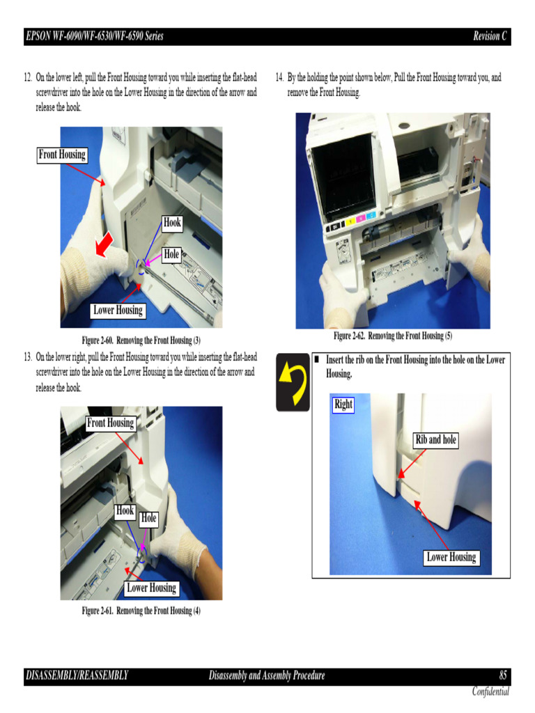 EPSON WF-6090, WF-6530, WF-6590 Series Service Manual Page 81-100 | PDF ...