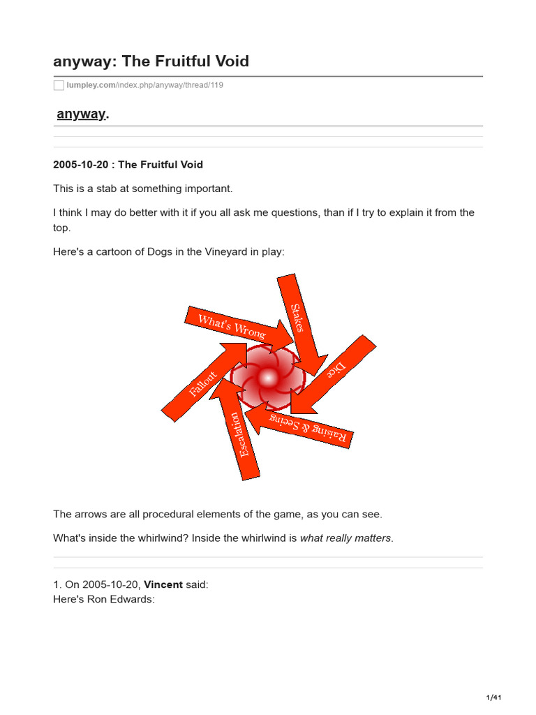 Exploring the Fruitful Void in RPGs | PDF | Emotions