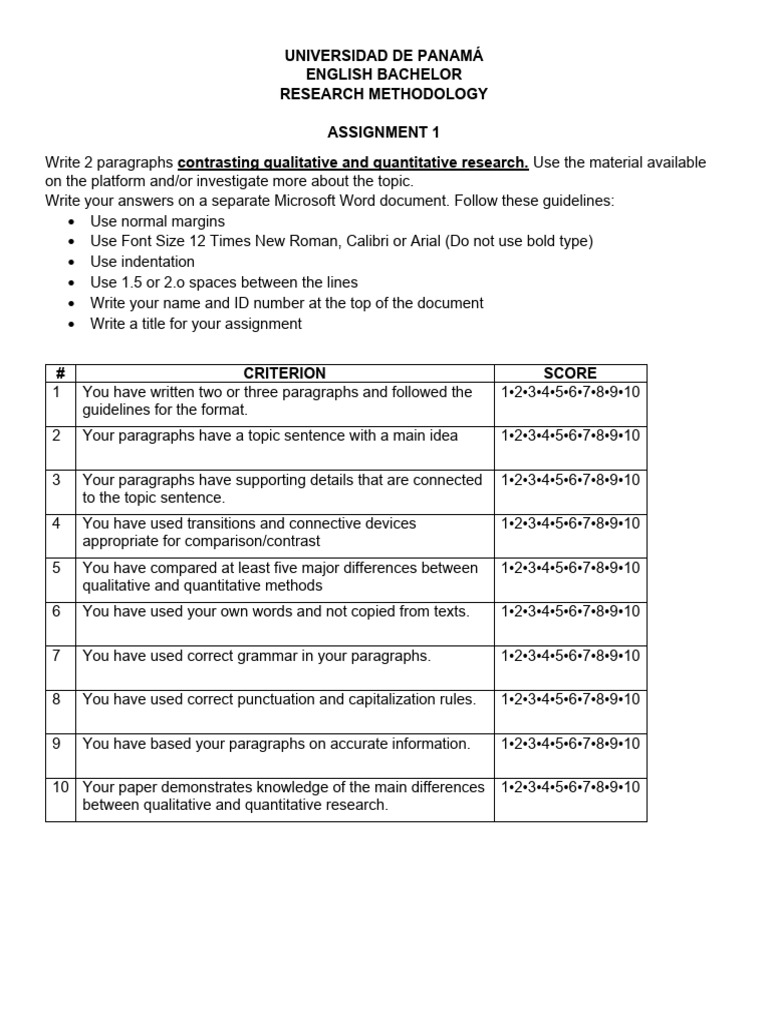 Research Types Assessment | PDF