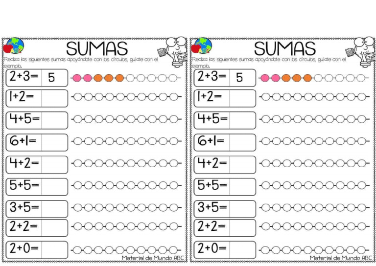 matematicas, sumas | PDF
