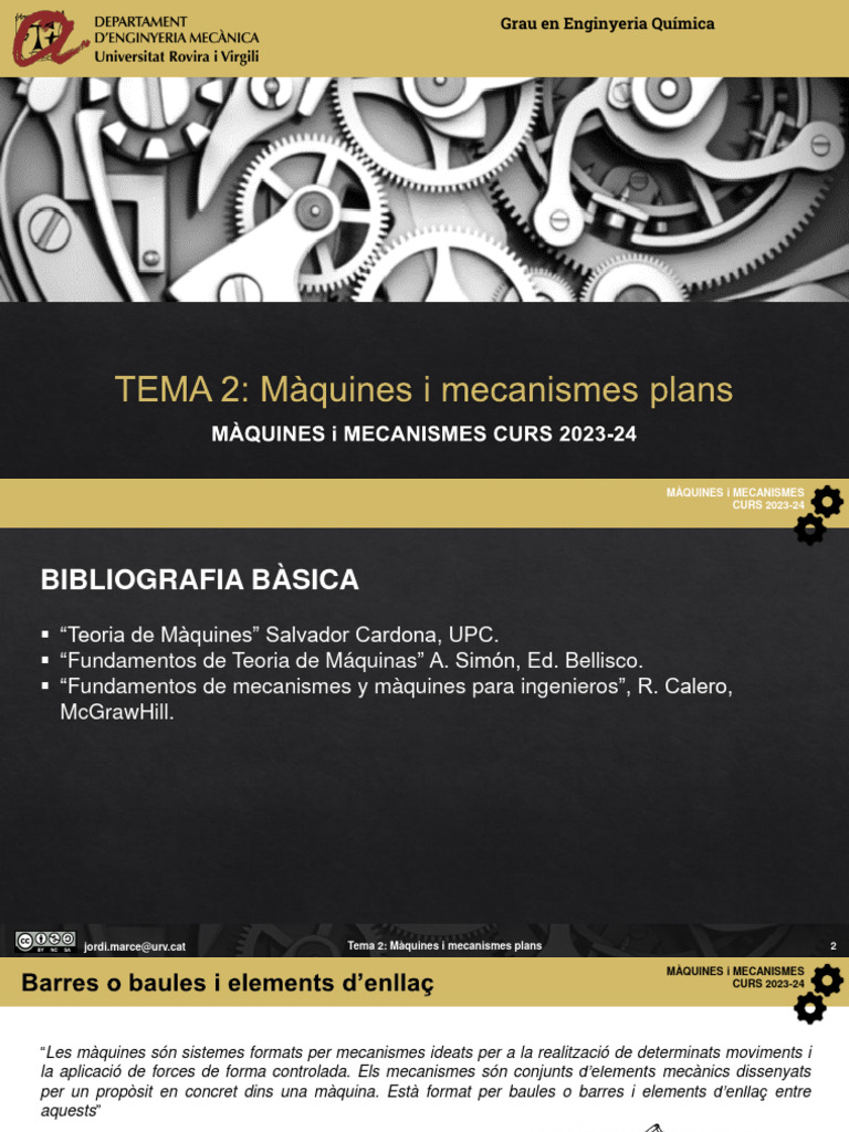 02-Màquines I Mecanismes Plans | PDF