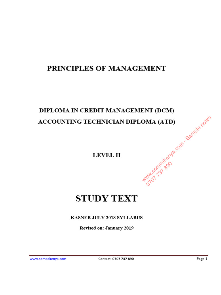 Principles of Management | PDF | Employment | Incentive
