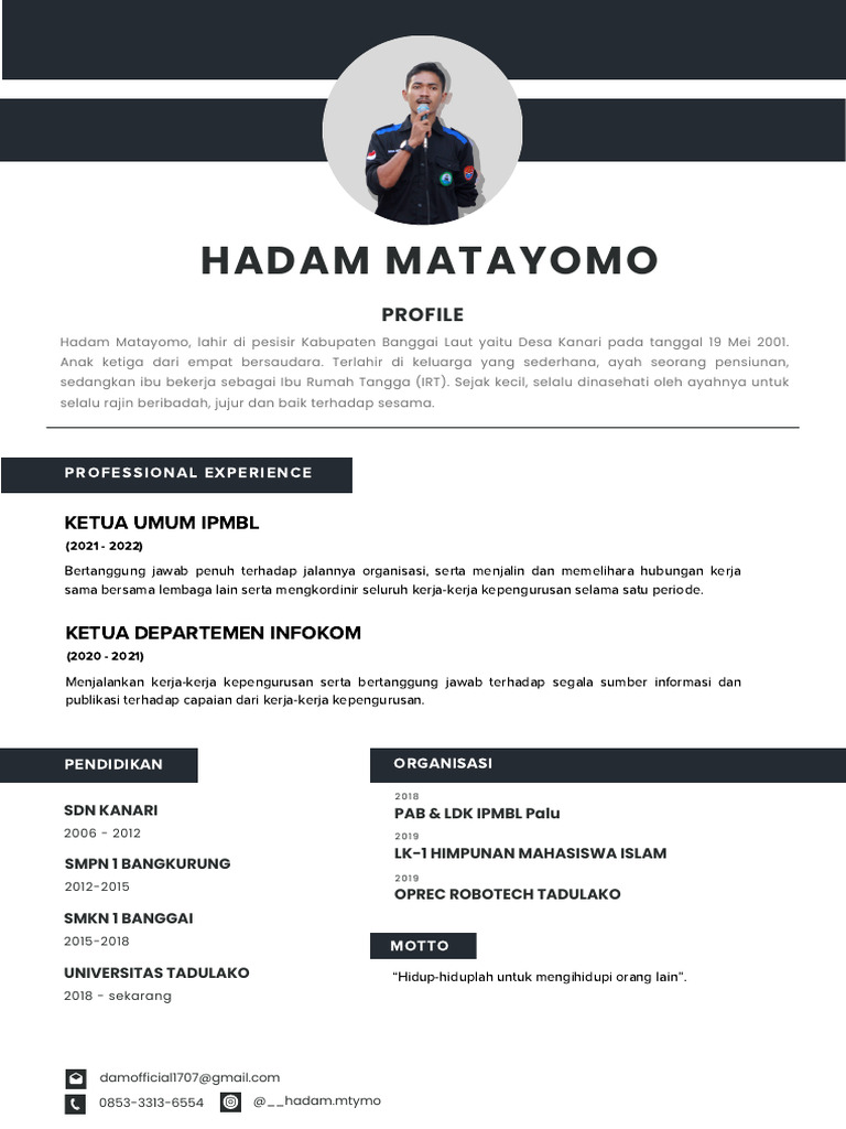 Contoh Professional CV Resume | PDF