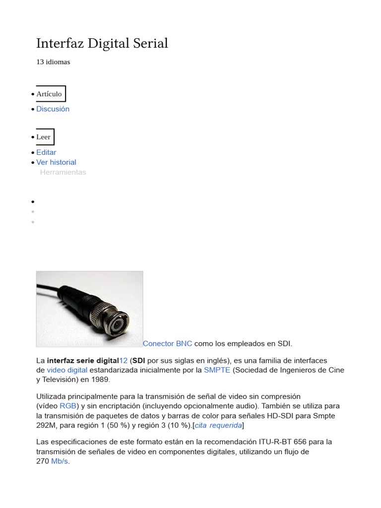 SDI Video | PDF | Tecnología de información y comunicaciones | Electrónica