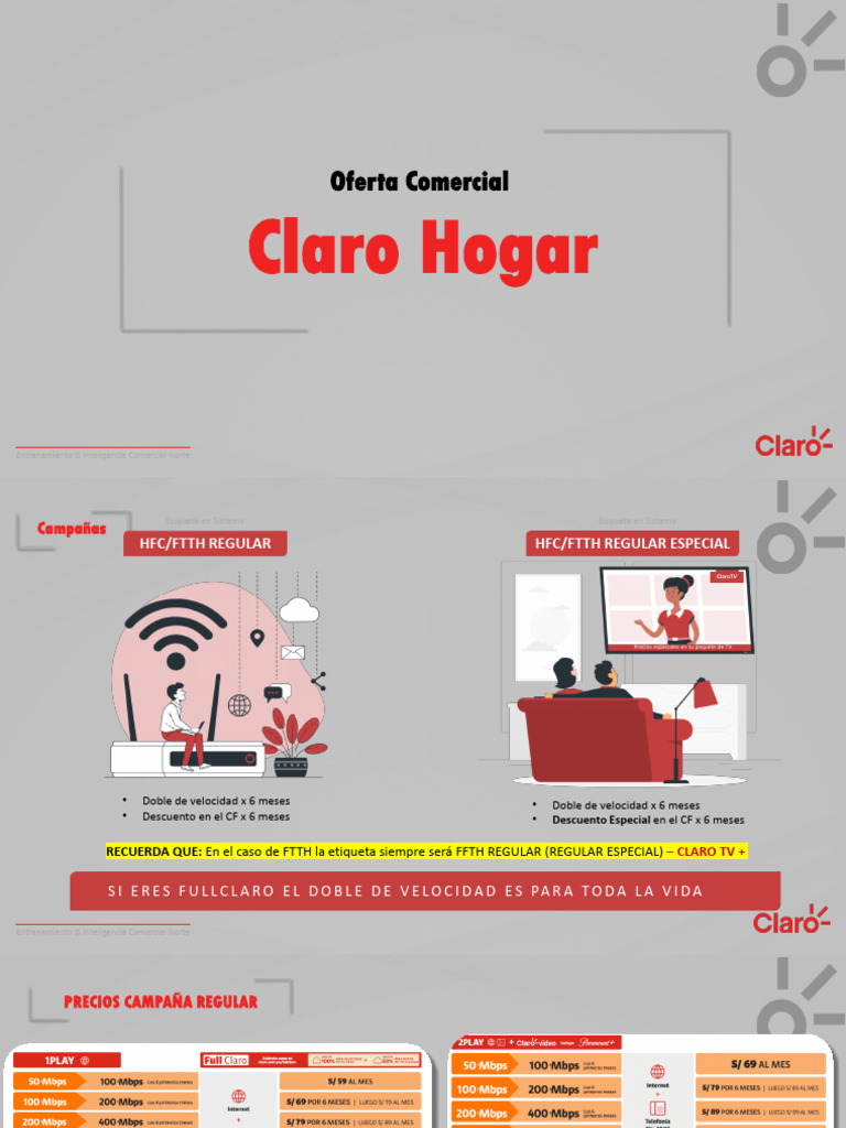 Claro Hogar Enero 24 - V2 | PDF | Internet | Tecnología digital