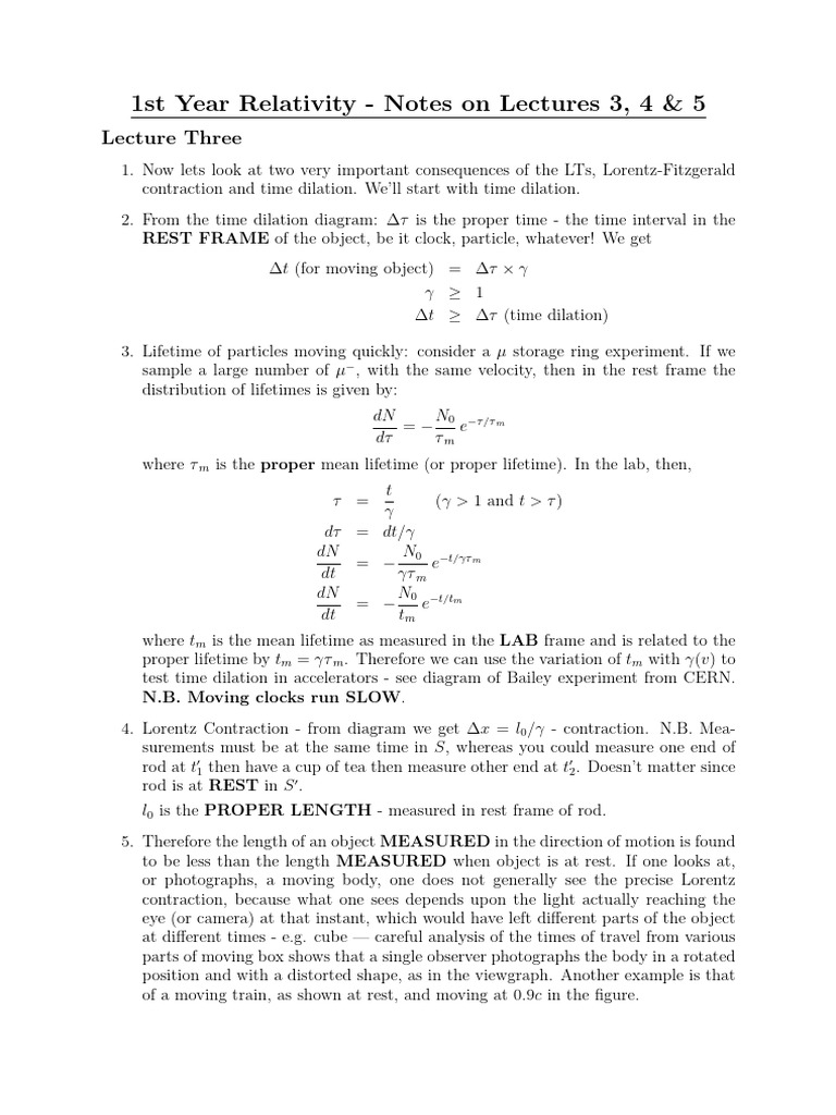 Relativity Oxford | PDF | Special Relativity | Electronvolt