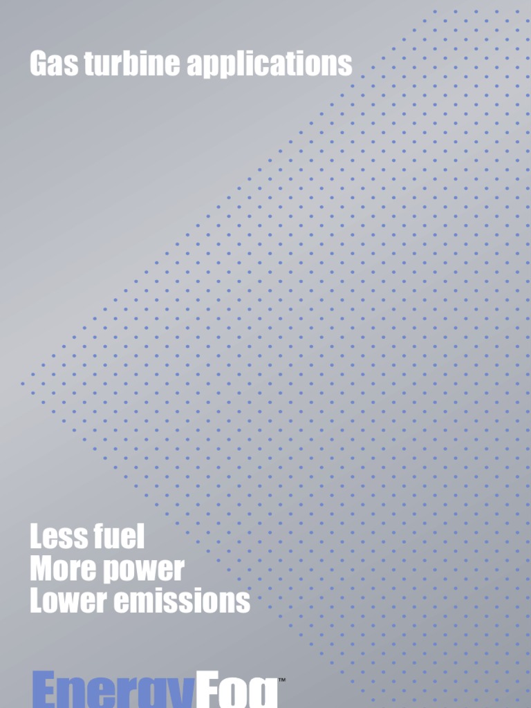 Broc Energyfog - Fogging System For GT | PDF | Gas Turbine | Fog