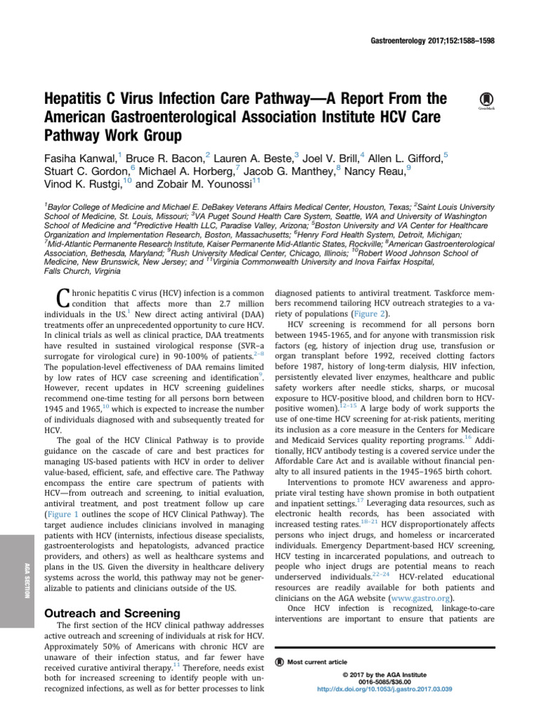 Hep C 2017 | PDF | Hepatitis C | Cirrhosis