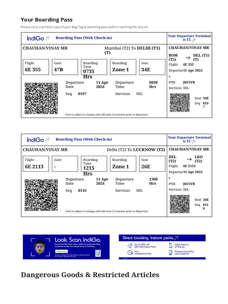 Bording Pass | PDF | Aviation