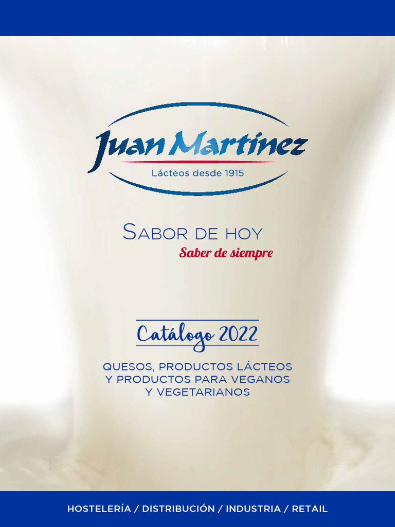 Catalogo Lacteos Juan Martinez SL 2022 LR | PDF | Queso | Queso Mozzarella