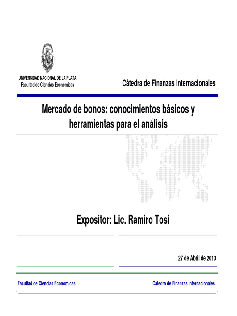 Mercados de Bonos Conocimientos Basicos | PDF | Interés | Deuda