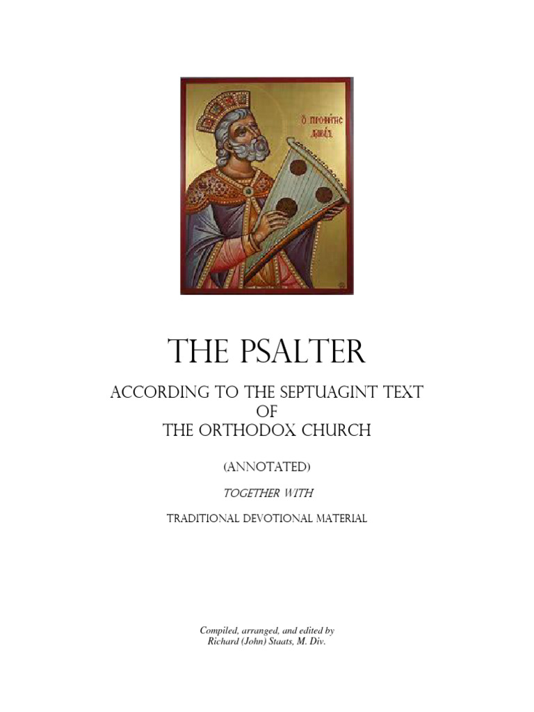 Orthodox Psalter: Septuagint Edition | PDF | Lord's Prayer | Septuagint