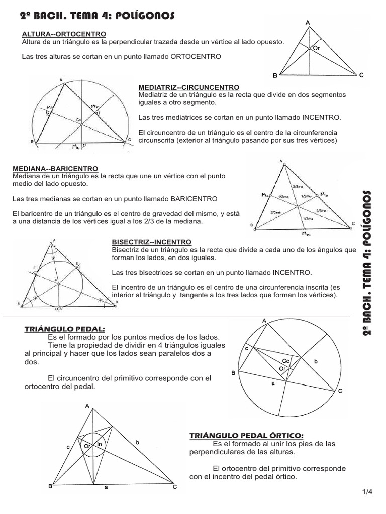 Propiedades de Triángulos en Geometría | PDF | Triángulo | Geometría ...