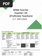 Annotation Template For Teacher I-III (Proficient Teacher) With ...